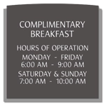 Briggs Sign Store | informational signs windsor sign styles