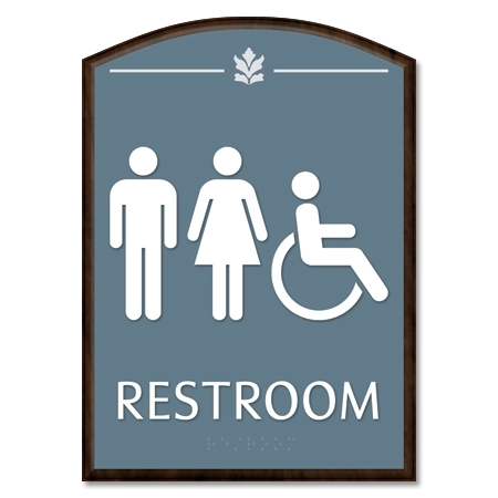 Briggs Sign Store | restroom signs contour sign styles