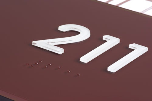 Briggs Sign Store | room number sign room number signs flexia angulate ...